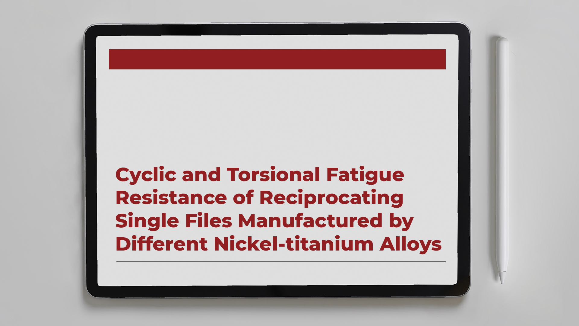 Cyclic and Torsional Fatigue Resistance of Reciprocating Single Files ...